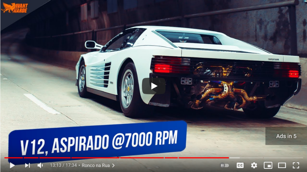 Video: Ferrari Testarossa with titanium exhaust blazing through the ...